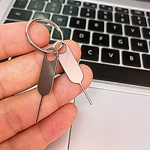2Pack Eaglewireless Universal Sim SD Card Tray Opening Removal Tool Eject Pin fits Key Ring for iPhone Samsung Motorola Phones (Pack of 2, Key Ring is not Included)