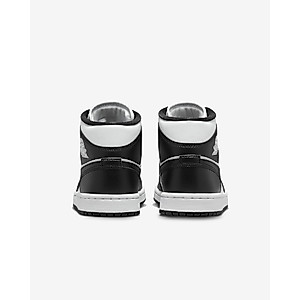 Jordan 1 Mid Women White/Black-Panda Mid DV0991-101 9.5