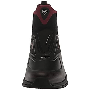 Ariat Womens Ascent Paddock Boot Black/Burgundy 11