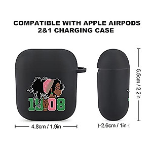 Sorority Airpods Case with Keychain Suitable for Airpods Airpods Protective Cover