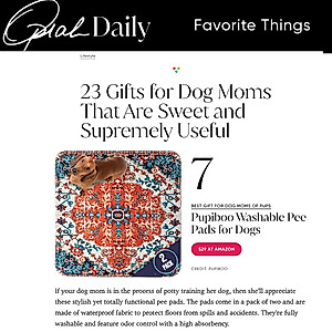 PUPIBOO Washable Pee Pads for Dogs - Super Absorbent Reusable Puppy Training Pads - 100% Waterproof, Leak-Proof & Non-Slip Whelping Pads for Pet Housebreaking