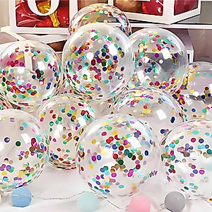 Rainbow Metallic Foil Confetti 8000 Pcs Multicolor Shiny Round Table Confetti for Fill Balloon Wedding Graduation Party Decorations,60g of pack