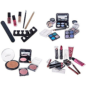 SHANY Carry All Trunk Makeup Set (Eye shadow palette/Blushes/Powder/Nail Polish and more)