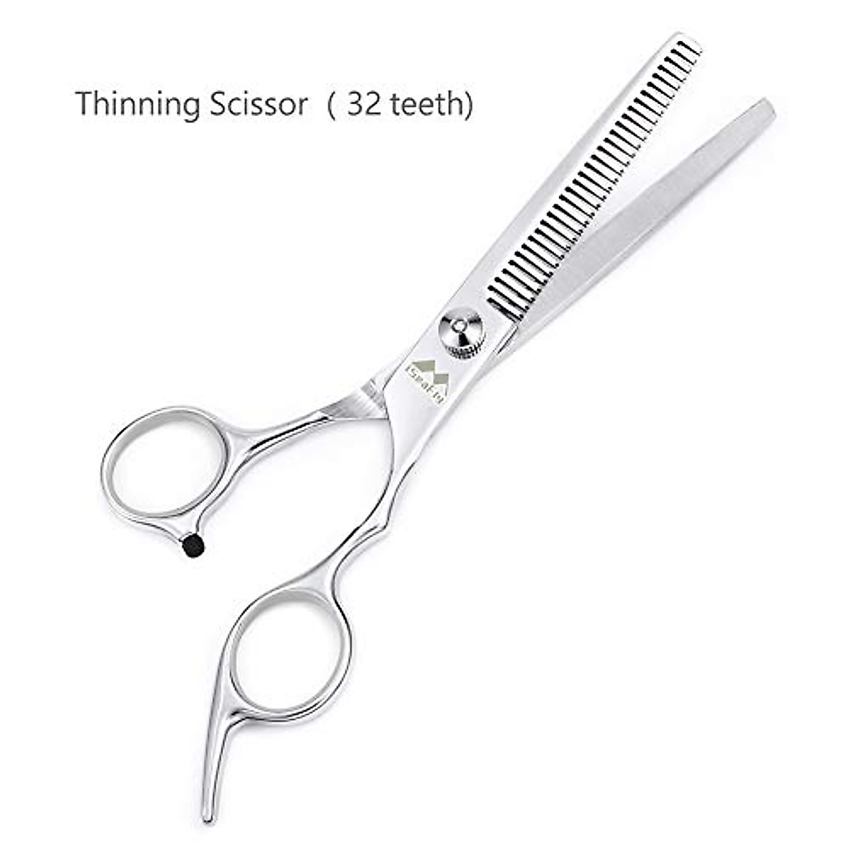 Dog Grooming Scissors Kit with Round Tip, Set of 5 Cat Dog Scissors, Stainless Steel Pet Grooming Shears, Straight, Curved, Thinning Shears, Comb for Full Body, Face, Nose, Ear & Paw