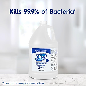 Dial Professional Sensitive Skin Antibacterial Liquid Hand Soap, 1 Gallon Refill, 128 Fl Oz