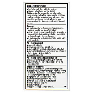 Rite Aid Extra Strength Pain Reliever, Acetaminophen 250mg, Aspirin 250mg, Caffeine 65mg – 100 Tablets | Pain Reliever / Fever Reducer | NSAID Anti-Inflammatory | Migraine Relief Products