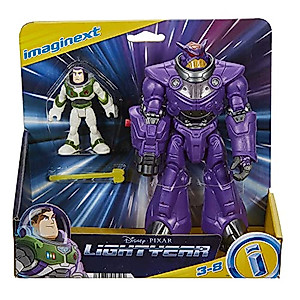 Imaginext and Disney Buzz Lightyear - Battle Blast Zurg Space Robot Action Figure for pre-Schoolers, 3 Years and up includes Toy