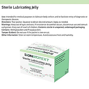 Water-Based Lubricant, Professional Lube in Single Packets for Hospitals and Clinics Use, Lubricating Jelly Smooth Consistency, Non-Staining, Sterile lube 144 Packs per Box (5g Each)