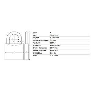 ABUS 64TI/30 Titalium Aluminum Alloy Padlock, Keyed Alike, Pack of 2