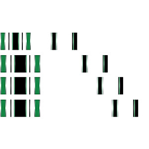 White Water Archery Laminated Green Traditional 12 Crest Arrow Wraps 15 pk Choose Length Width (7, 1.4)