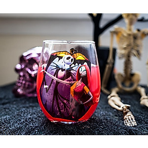 The Nightmare Before Christmas "Meant To Be" Stemless Glass | Holds 20 Ounces