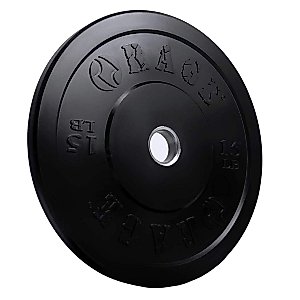 Rage Fitness Olympic Bumper Plate (10lb, 15lb, 25lb, 35lb, 45lb - SOLD INDIVIDUALLY), Rubber Formula With Steel Insert, Strength Training, Bench Press, Squats, Powerlifting, Weight Training, Home Gym