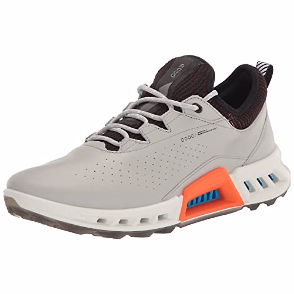 ECCO Men's Biom C4 Gore-TEX Waterproof Golf Shoe, Concrete/Black, 10-10.5