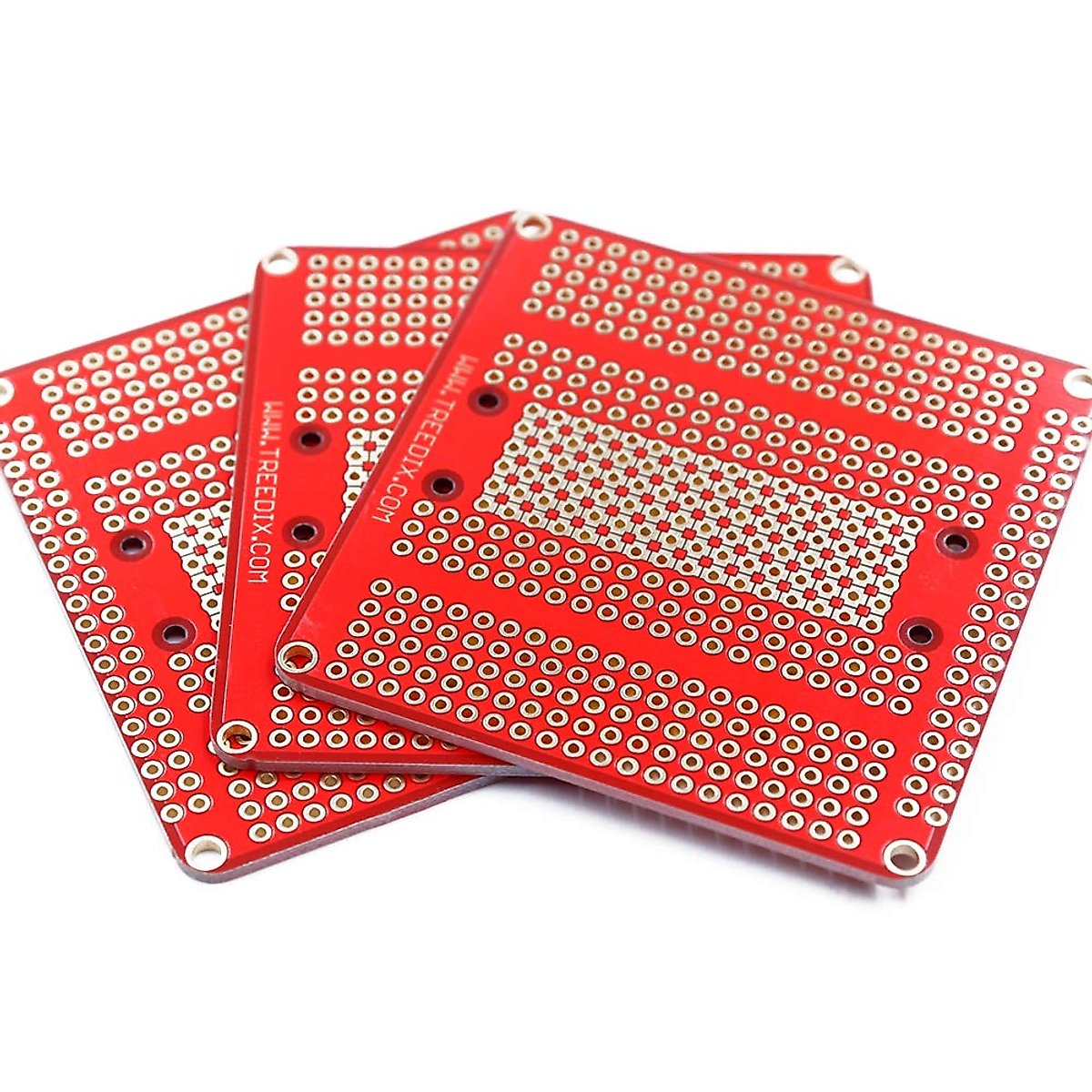 Treeidx 3pcs Expansion Board Breadboard Gold Plated Finish Proto Board PCB Compatible with Raspberry PI PICO