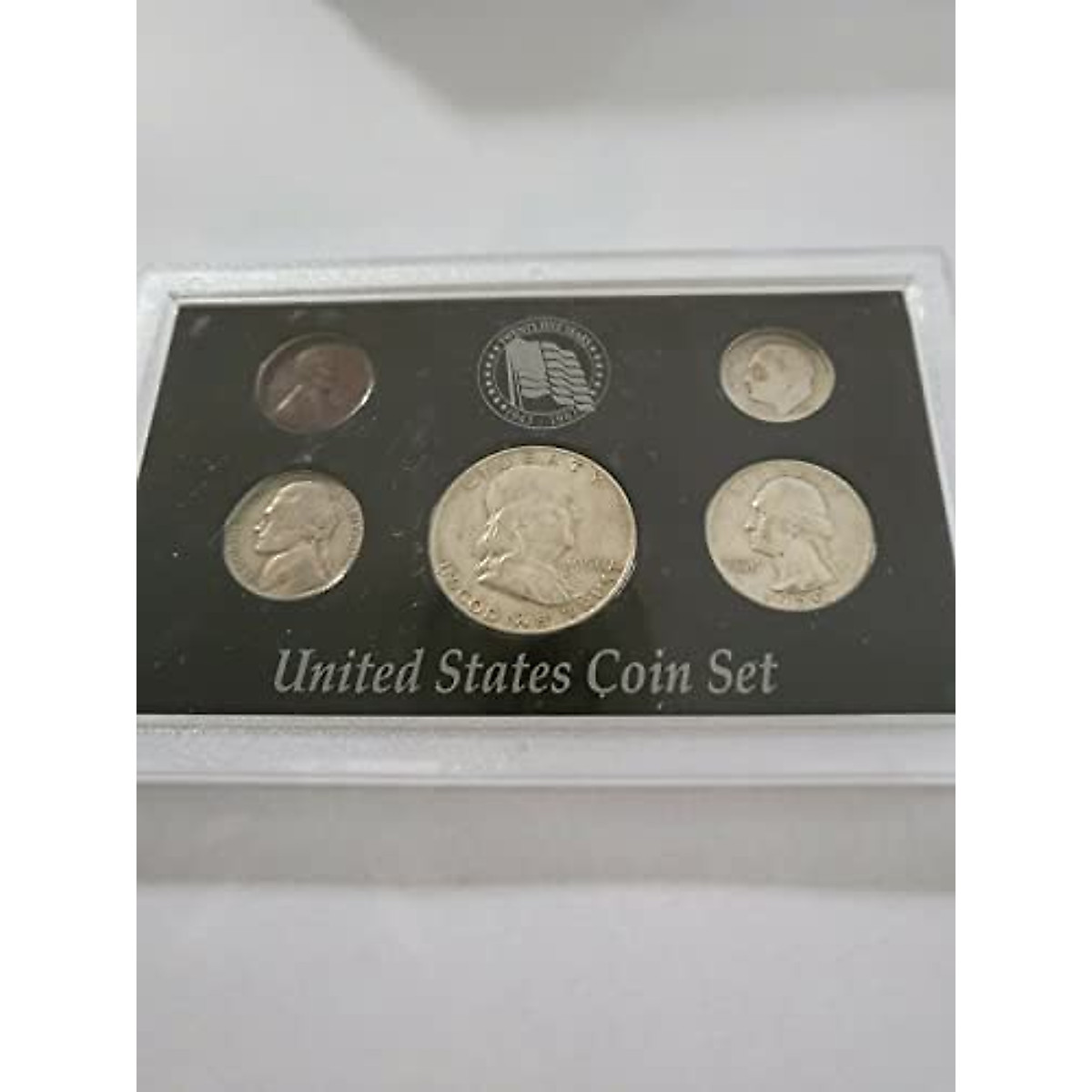 1950 Year Coin Set - 5 US Coins Mounted in a Plastic Holder