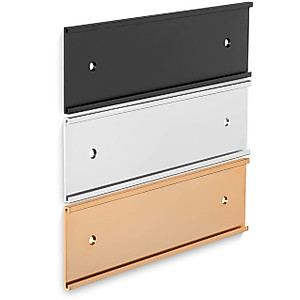 Providence Engraving Personalized Desk Name Plates - Custom Office Wall or Desk Name Plates With Aluminum Holder With Two Lines of Laser Engraved Text, 2" x 8"