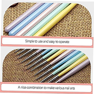 FRCOLOR 3 Sets nail brush Nail Drawing Pen nails kits Manicure Line Painting Pen nail art brushes DIY Nail Art Tools Acrylic Painting Tools nail striping brush fine painted nylon Nail Pen