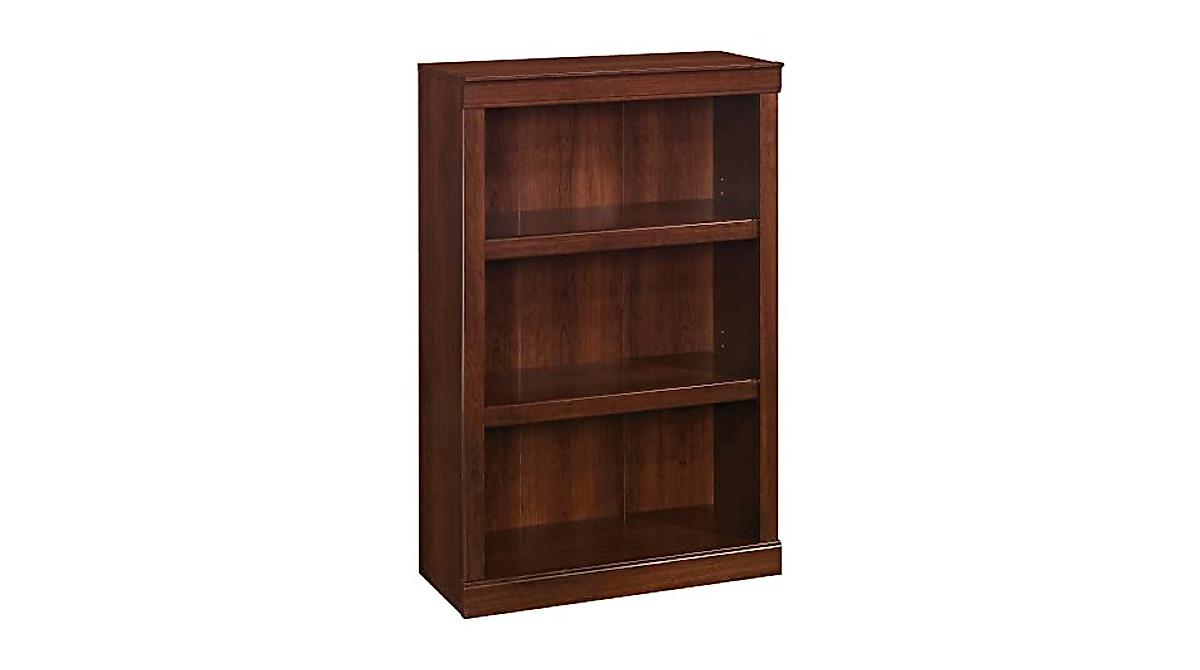 Realspace 45"H 3-Shelf Bookcase - Mulled Cherry