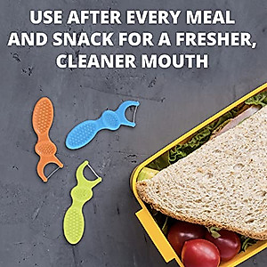 Plackers Kids Dual Gripz Flossers with Fluoride, Grip Me Handle, Fruit Smoothie Swirl Flavor, BPA Free, Colorful Floss Picks for Kids of All Ages, 75 Count (Pack of 4)