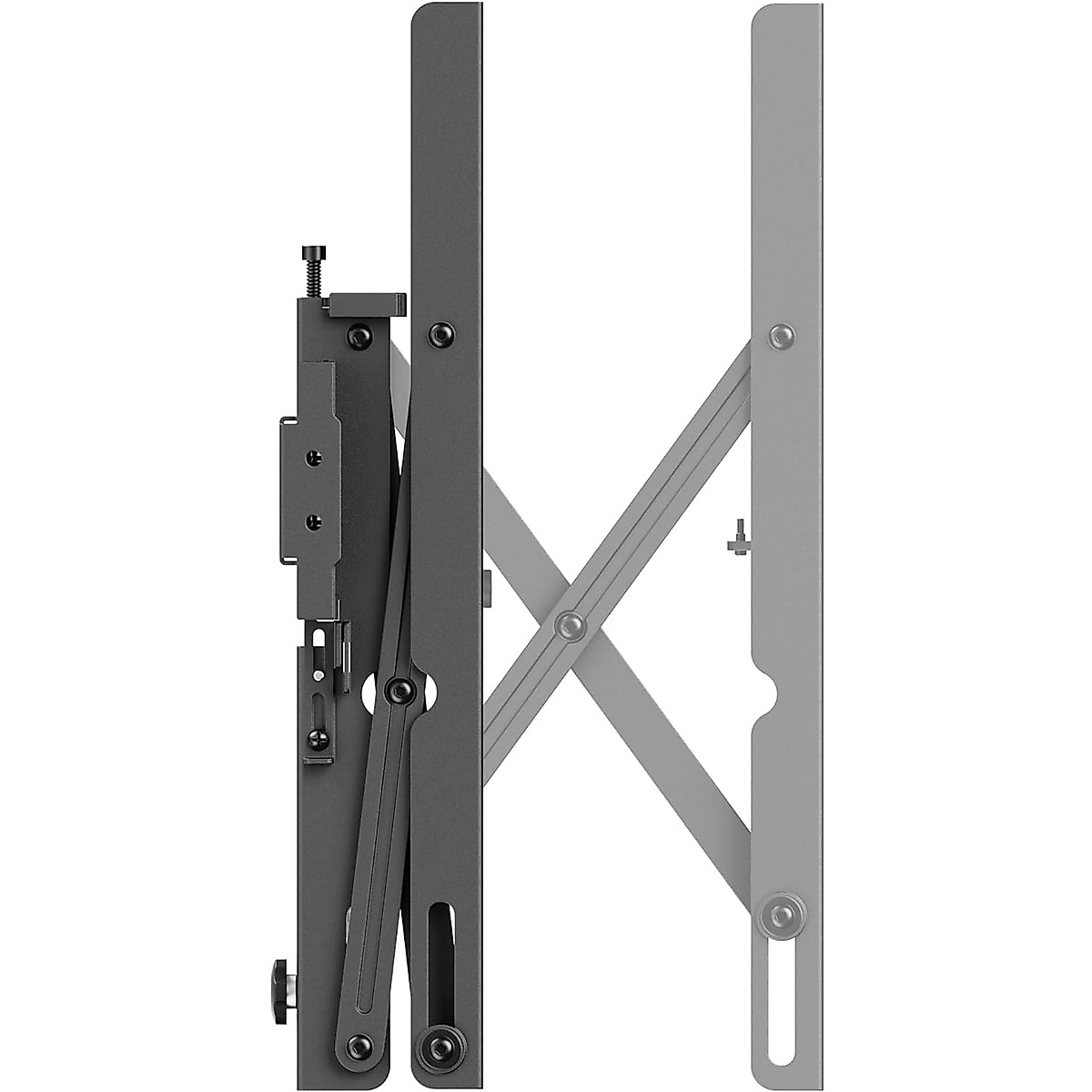 Mount Plus POP-48T 1x2 Pop Out Video Wall Mount System for 37 to 80" TVs | TV Menu Board | Max VESA 800x400 | Commercial Grade 154 Lbs | Anti-Theft Protection | Full Extension to 8.7"