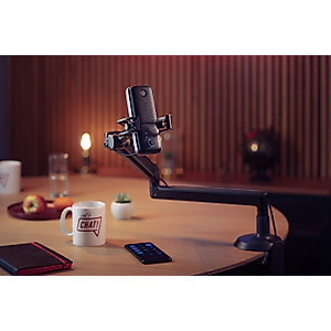 Elgato Wave:3 – USB Condenser Microphone and Digital Mixer with Elgato Wave Shock Mount: Maximum isolation from vibration noise, steel chassis