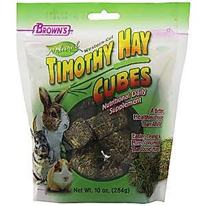 F.M.Brown'S 44089 Brown'S Natural Timothy Hay Cubes, 10-Ounce