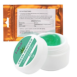 Lash Remover for Professional Eyelash Extensions Dissolves Powerful Cream Lash Remover Low Irritation Lash Extension Remover Eyelash Glue Remover for Salon 5g (Aloe)