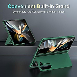 Phone Protective flip case Compatible with Samsung Galaxy Z Fold 5 Case, Slim Hard PC Thin Shockproof Protective Phone Case Protective Holster (Color : Pink)