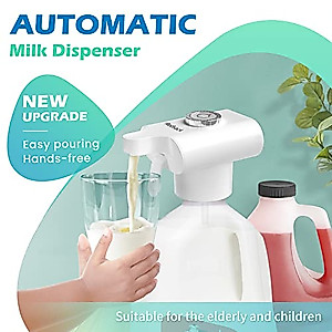 Redsack Milk Dispenser For Fridge Gallon Pump Portable Electric Beverage Rechargeable Automatic Drink Dispenser