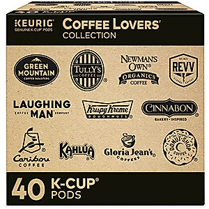 Keurig, Coffee Lovers' Collection Variety Pack, Single-Serve Keurig K-Cup Pods, 80 Count (2 Boxes of 40 Pods)