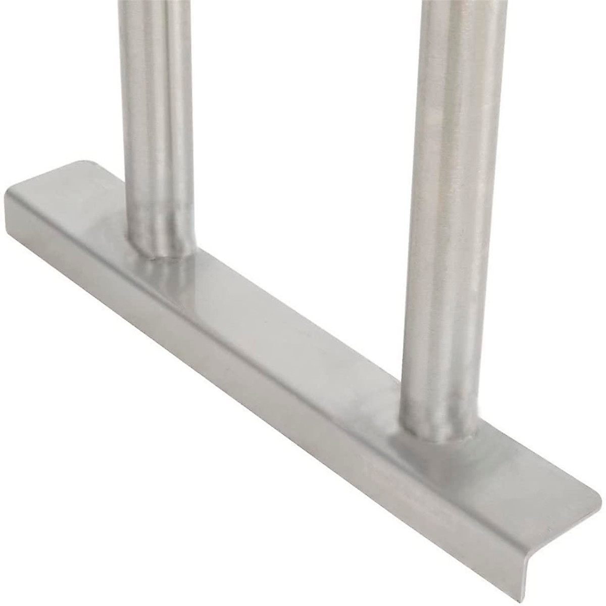 24" x 60" Stainless Steel Work Table with Two Shelves and 12" Wide Double Tier Overshelf | Metal Kitchen Prep Table & Shelving Combo