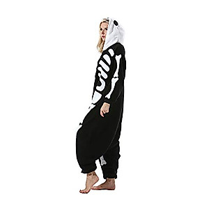 Skeleton Onesies Pajamas Unisex Adult Jumpsuit Animal Cosplay Costumes