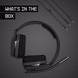 ASTRO Gaming A10 Wired Gaming Headset, Lightweight and Damage Resistant, ASTRO Audio, 3.5 mm Jack, for Xbox Series X|S, Xbox One, PS5, PS4, Nintendo Switch, PC, Mac- Black