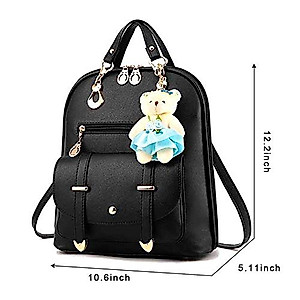 Girls Leather Purse Backpack Mini Teen Teenager Fashion Quilted Small Size Shoulder Bag