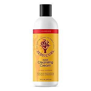 Jessicurl, Hair Cleansing Cream, Citrus Lavender, 16 Fl oz. Moisturizing Shampoo for Curly Hair, Sulfate Free Shampoo for Dry Hair
