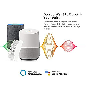Sonoff RFR2 WiFi Wireless Smart Switch with RF Receiver for DIY Smart Home, Works with Alexa & Google Home Assistant, No Hub Required
