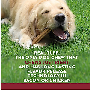 Real Tuff | Chew Toy for Large Dogs | Long Lasting for Aggressive Chewers | Chicken Flavor | 1 Count