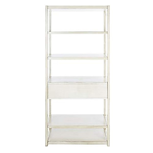 Safavieh Home Collection Johni Antique White and Gold 5-Shelf Storage Etagere