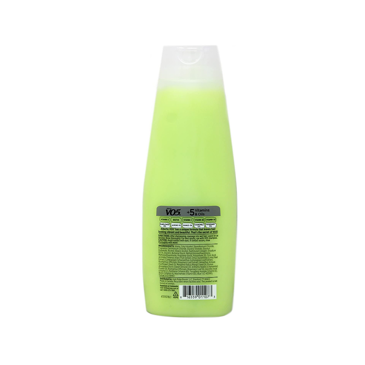 Alberto Vo5 Herbal Escapes Kiwi Lime Squeeze Conditioner, 15 Ounce (Pack of 3)