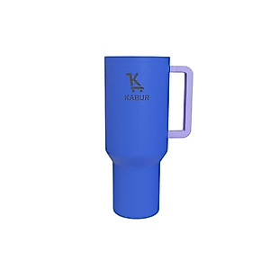 KABUR Hydro Tumbler 40oz - Premium Stainless Steel Travel Mug with Vacuum Insulation, Extra Lid, Straw, and Cupholder-Friendly Design. (Lime Rickey, 40oz)