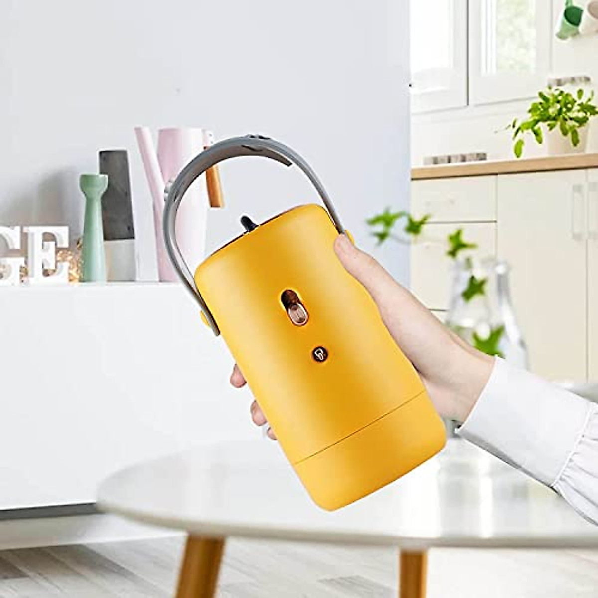 TLAXQLLG Mini Dryer, Portable Clothes Dryer, Mini Travel Dryer Machine with Big Clothes Bags and Warm Shoe Expansion Tube for Apartments Travel (Yellow_1)