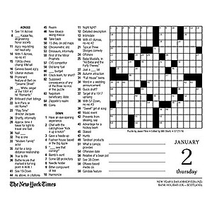 The New York Times Crossword Puzzles 2020 Day-to-Day Calendar