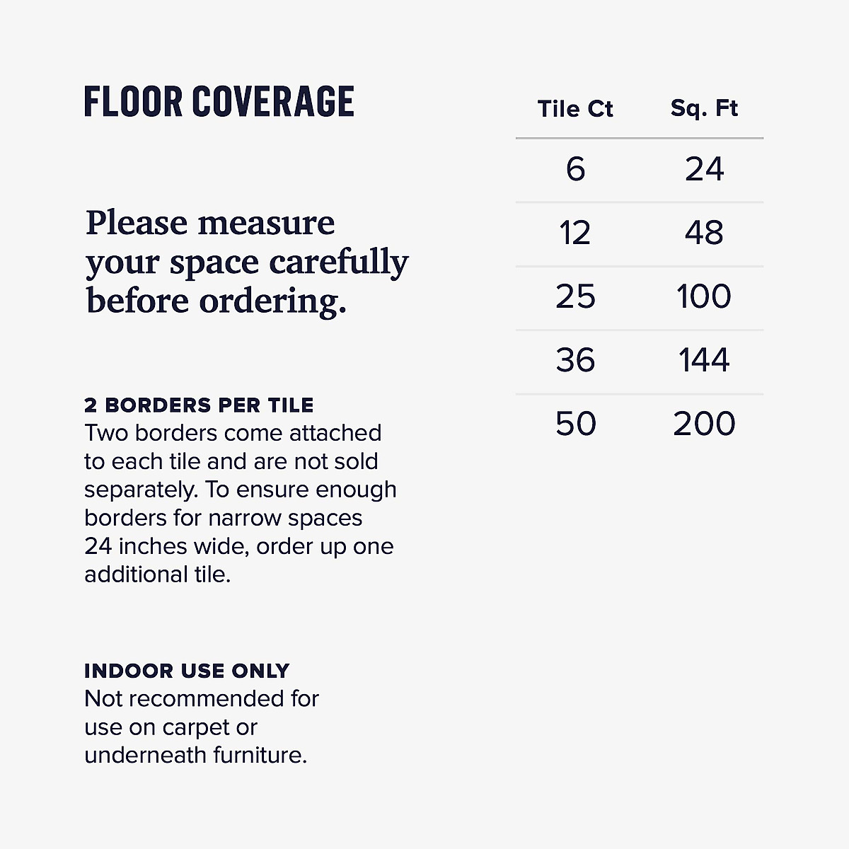 Velotas 1/2 Inch Interlocking EVA Foam Personal Fitness Mat, Diamond Plate Exercise Mats for Indoor Workout, 24 in x 24 in