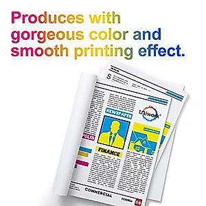 Uniwork Remanufactured Ink Cartridge Replacement for Epson 125 T125 use for NX125 NX127 NX130 NX230 NX420 NX530 NX625 Workforce 320 323 325 520 Printer Tray (2 Black, 1 Cyan, 1 Magenta, 1 Yellow)