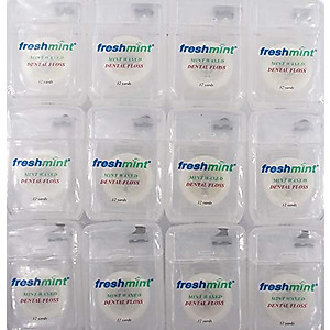 144 Spools of Freshmint® 12 Yards Mint Waxed Dental Floss