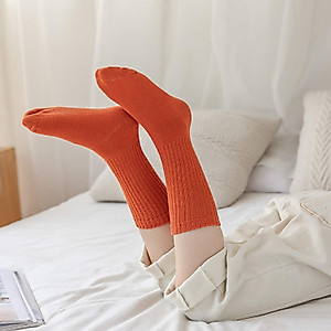 MINI PANDA Girls Socks,Little Girl Socks,Socks for Girls 6-8 Years,Long Socks for Girls 9 Pairs (9 colors, 6-8 Years)