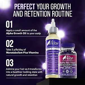 The Mane Choice Alpha Multi-Vitamin Scalp Hair Growth Oil, 4 Fl Oz, 1 Pack, Nourishing Scalp Oil with Biotin, Vitamin C, Rosemary, Rice Extract, Jojoba, Tea Tree & Castor Oil, Lightweight & Non-Greasy