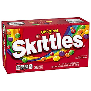 SKITTLES Original Candy 2.17-Ounce 36 Individual Packs