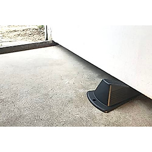 Shepherd Hardware 3762E Heavy Duty Jumbo Hard Plastic Door Wedge, 1-Pack, Black