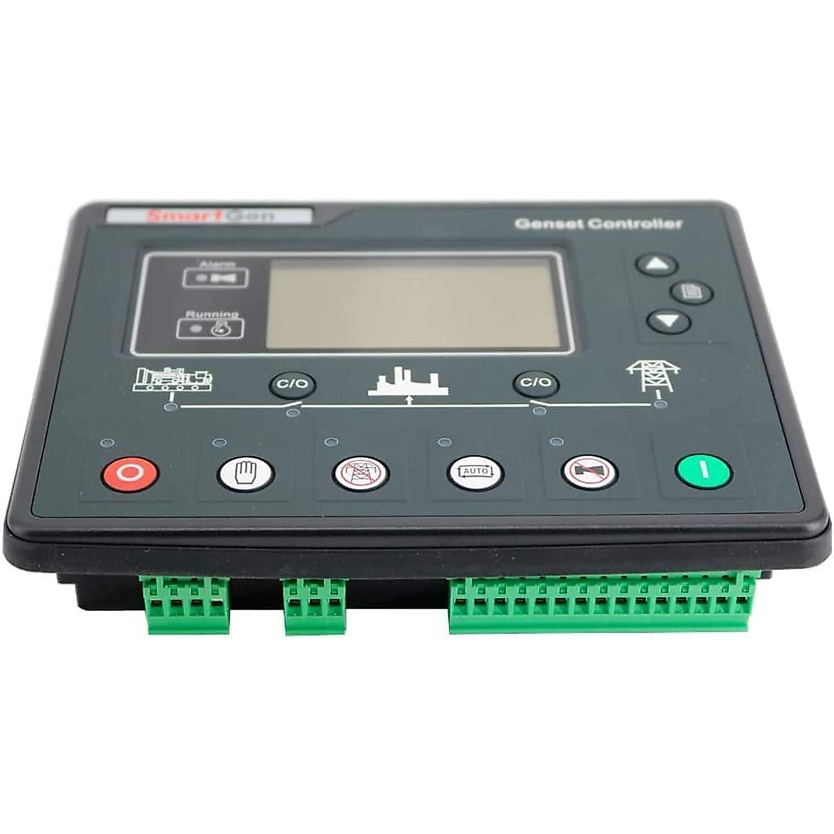 YFYIQI Automatic Start/Stop Engine Set Controller Genset Controller with SMS Function Silicon Panel Pushbuttons RS485 Communication Port Frequency 50/60Hz